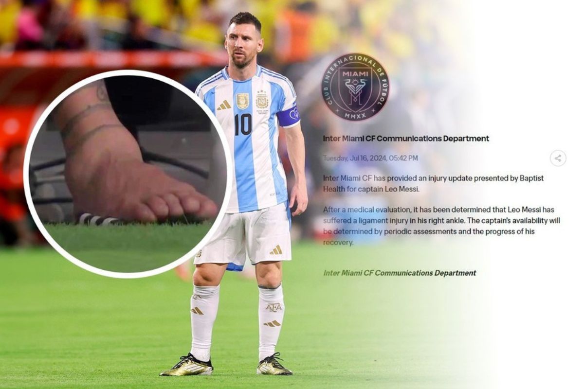 Messi sufrió una lesión ligamentaria en el tobillo derecho - Cada Mañana
